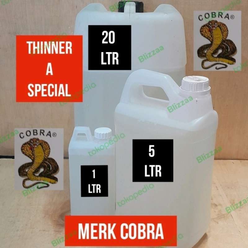 Promo Thinner A Spesial 20 Liter Cobra Tiner A Thiner Cuci 1l 5l 20l ...