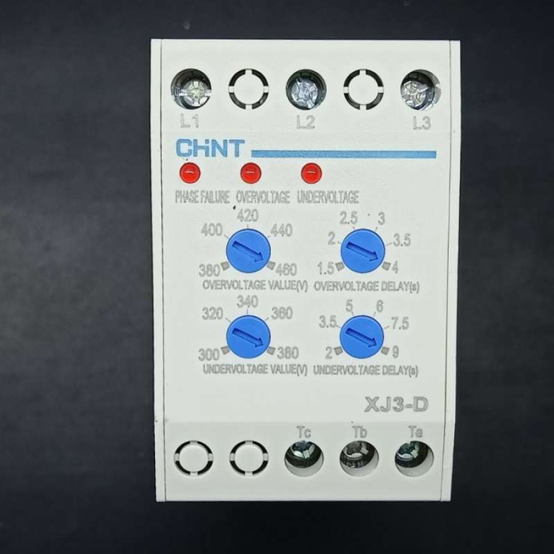 Promo Phase Failure Relay Chint Xj3-d Chint Xj3d 380v Ac Over Under ...