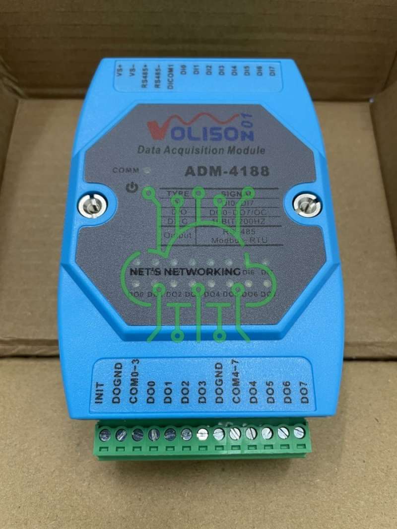 Promo Modbus Rtu Rs485 - Digital Input And Output Module Isolated 8di ...