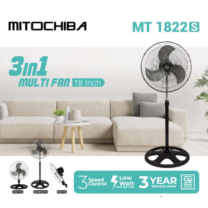 Jual Mito Kipas Angin Industrial Mt 1822s - Kipas Angin 3in1 Mito Mt 1822 S Di Seller Sadulur ...