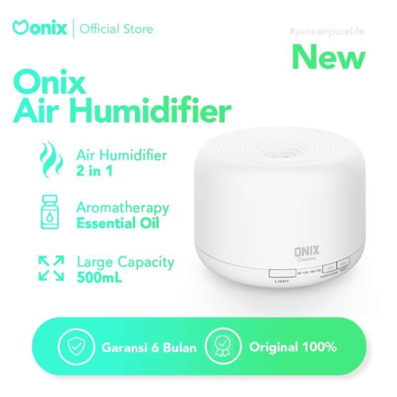 Promo Onix Air Humidifier Aroma Diffuser 7 Led - 500ml Diskon 26% Di ...
