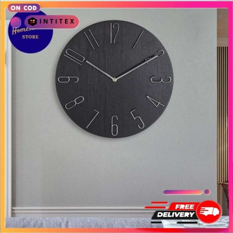 Promo Jam Dinding Bulat Quartz Creative Design Klasik Aesthetic ...