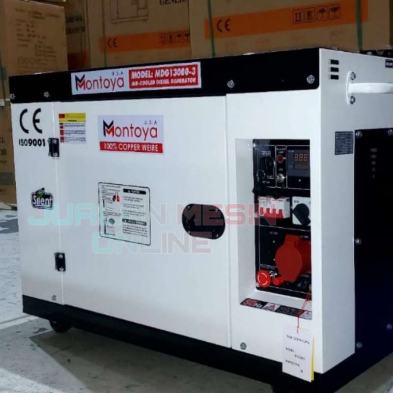 Promo Genset Silent Diesel 10 Kva 8000 8800 Watt 3 Phase Montoya Mdg ...