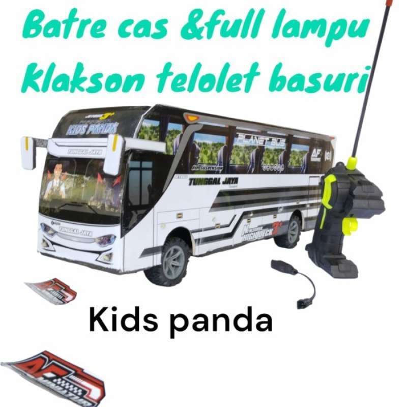 Promo Mainan Remote Control Bus Telolet Basuri Full Lampu - Kids Panda ...