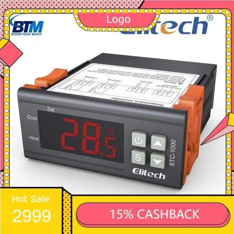 Jual Elitech Stc1000 Thermostat Ori Termostat Digital Stc-1000 ...