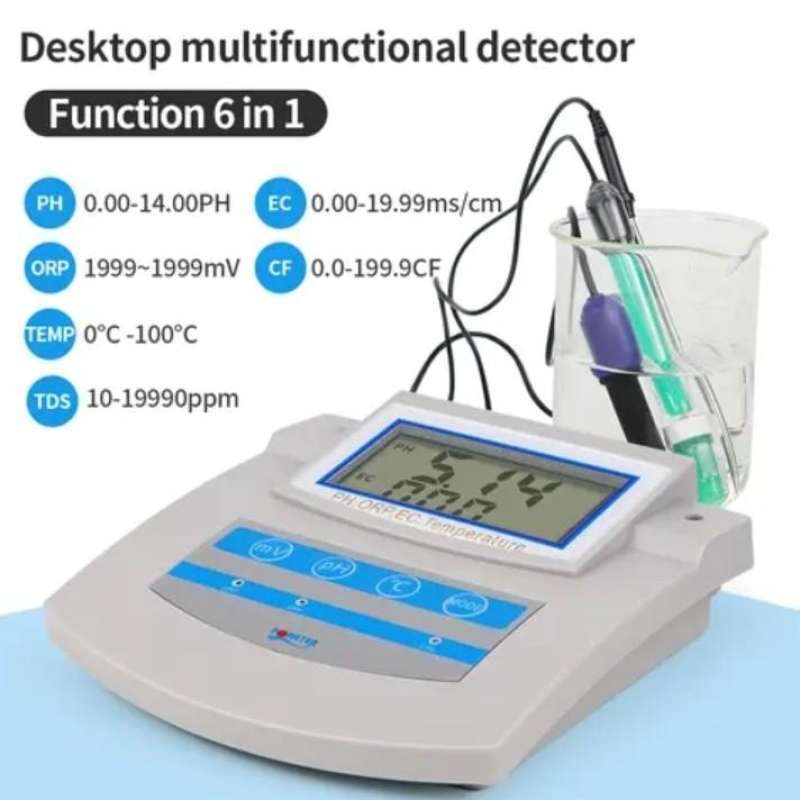 Jual Water Quality Tester Benchtop 6in1 Desktop Monitor Phs26c Orp Phs ...