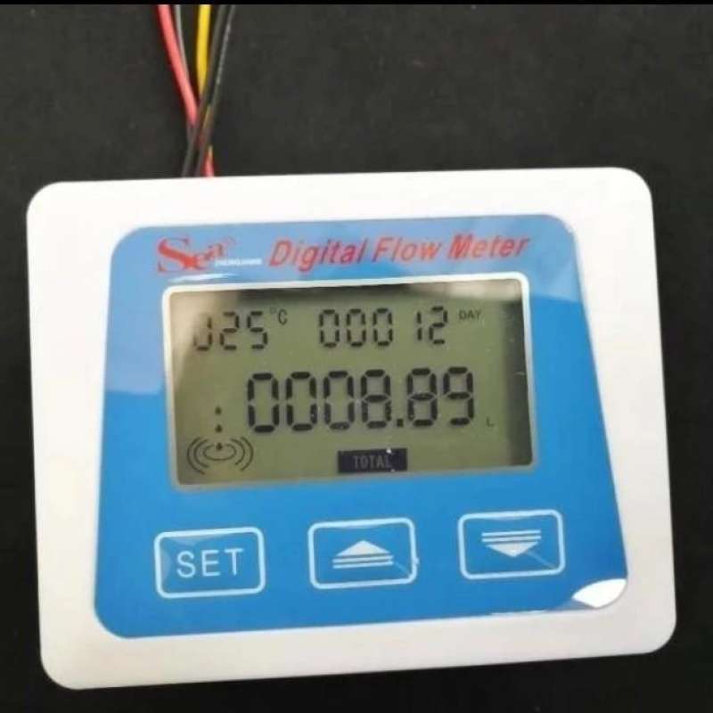 Jual Lcd Display Digital Meter Temperature Measuring Flow Senosr Total ...