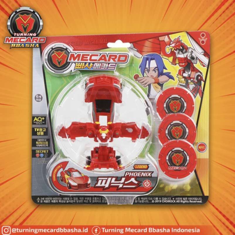 Promo Turning Mecard Bbasha 024 Legend Mecanimal Phoenix Mainan Robot ...