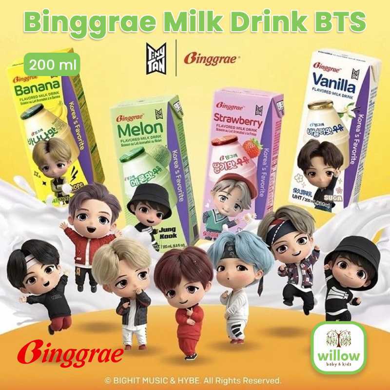 Jual Susu Olahan - Binggrae Milk Drink Bts 200ml - Vanila Di Seller Willow Baby Shop Official ...