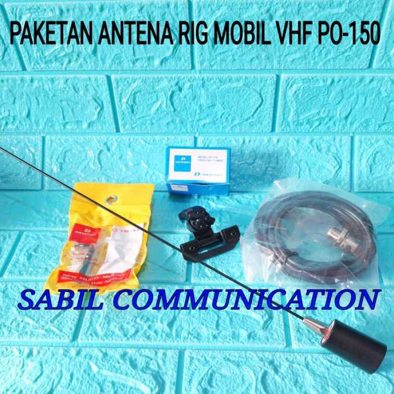 Promo Antena Rig Mobil Vhf Po150 Paket Antena Pecut To Radio Rig Mobil ...