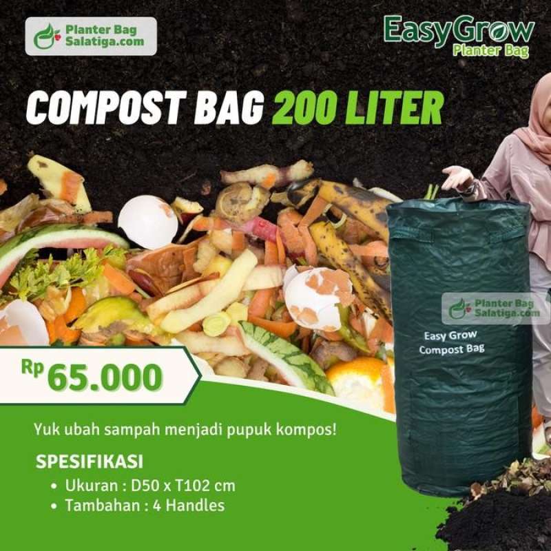 Promo Ready Stock Bio Ecompost Paket Komposter Lengkap Compost Bag 80 ...