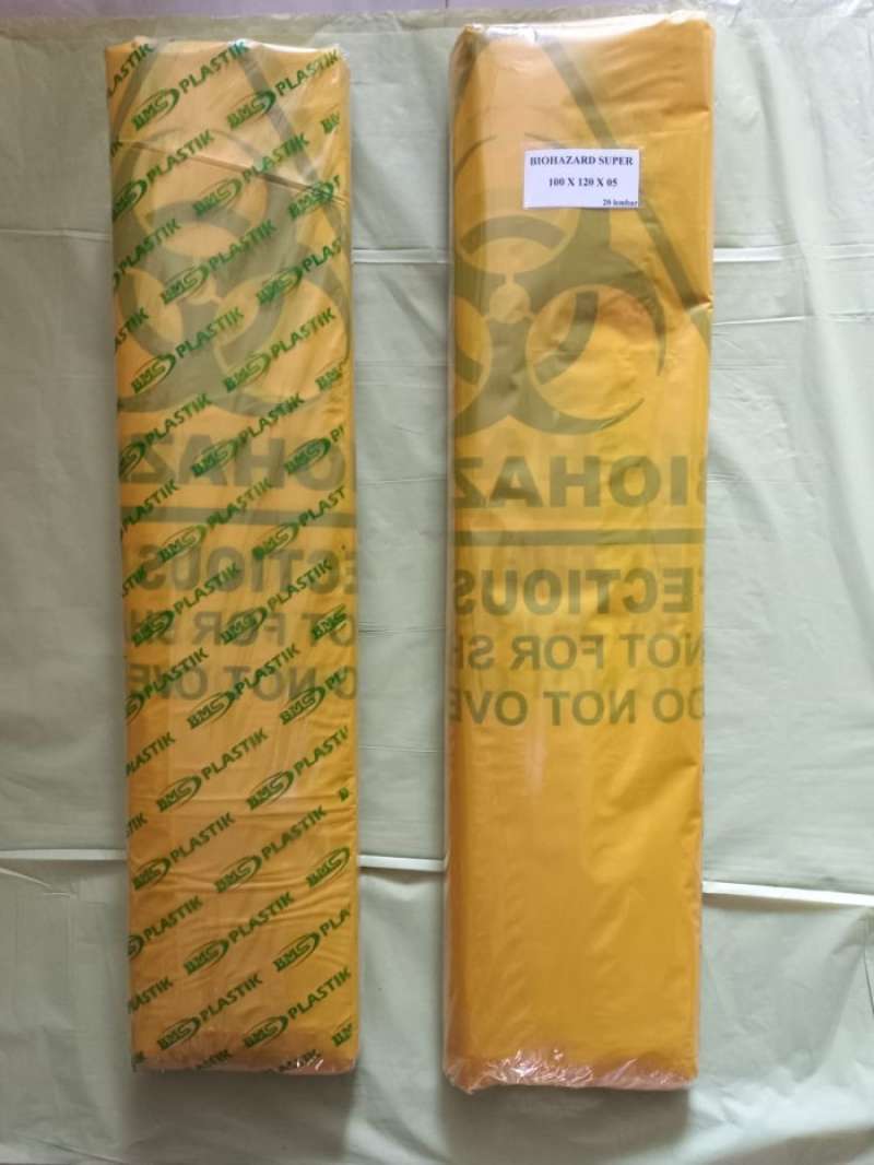 Promo Kantong Sampah Infeksius - Limbah Medis B3 Logo Biohazard 100 X ...