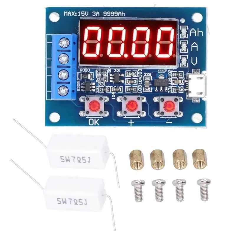 Jual Zhiyu Battery Capacity Meter Discharge Tester 1.5v~12v For 18650 ...