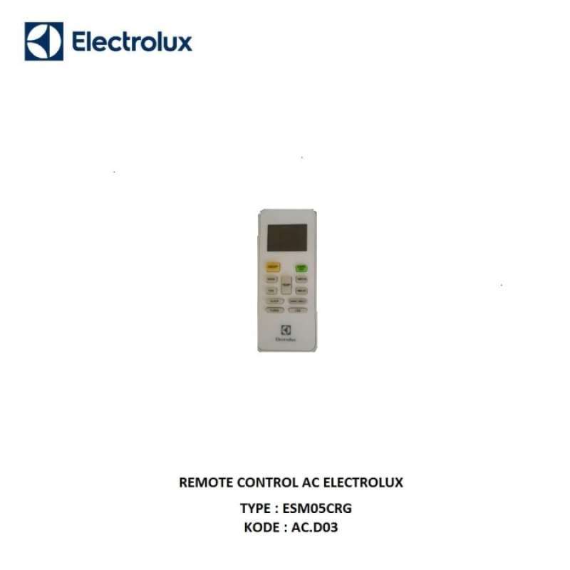 Promo Remote Control Ac Electrolux Type Esm05crg Kode : Ac.d03 Diskon ...