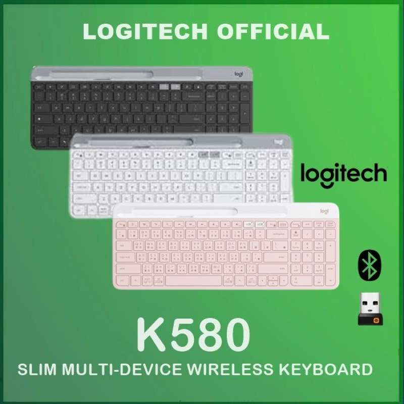 Promo Logitech K Slim Multi Device Wireless Bluetooth Keyboard K Diskon Di Seller