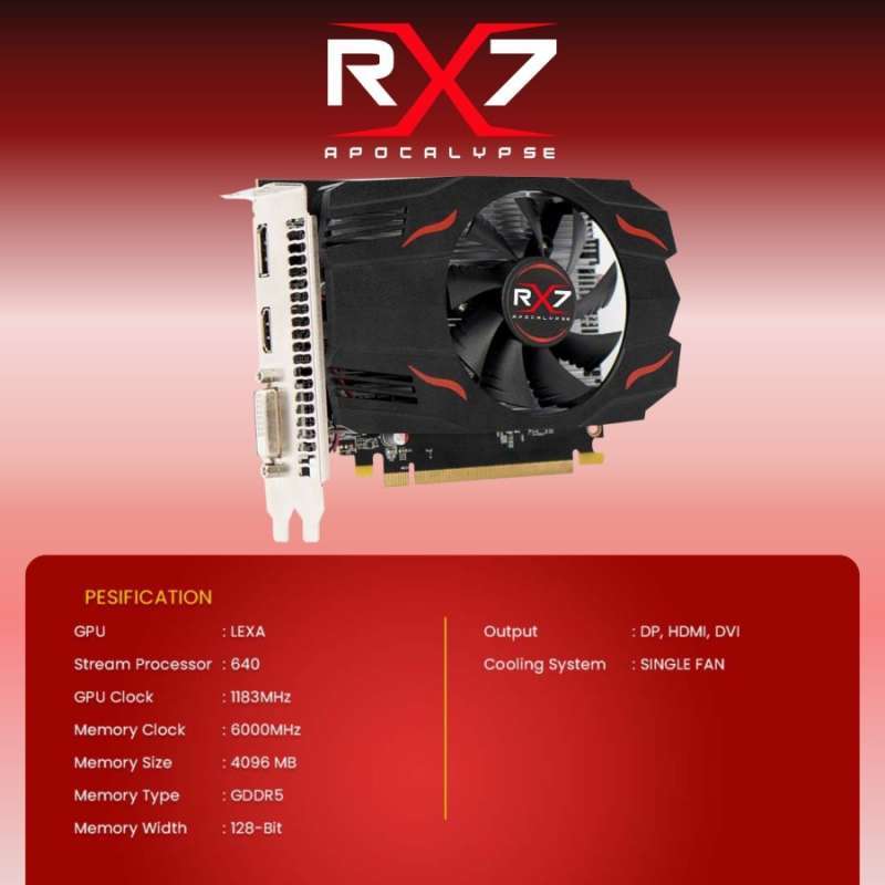 Jual Vga Rx7 Rx 550 4gb Gddr5 128 Bit Di Seller Rumah Computindo ...