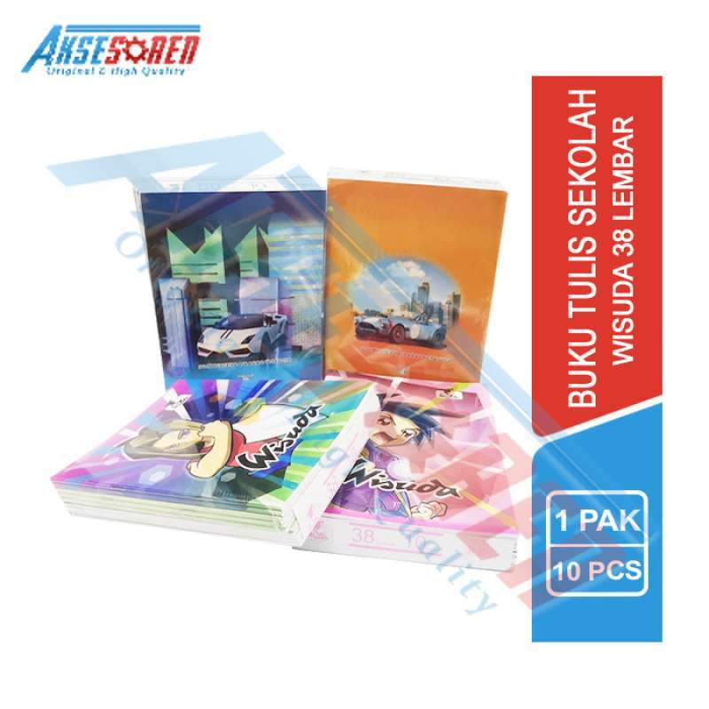 Jual Aksesoren Buku Tulis Sekolah Wisuda [isi 38 Lembar/ 10 Buku ...