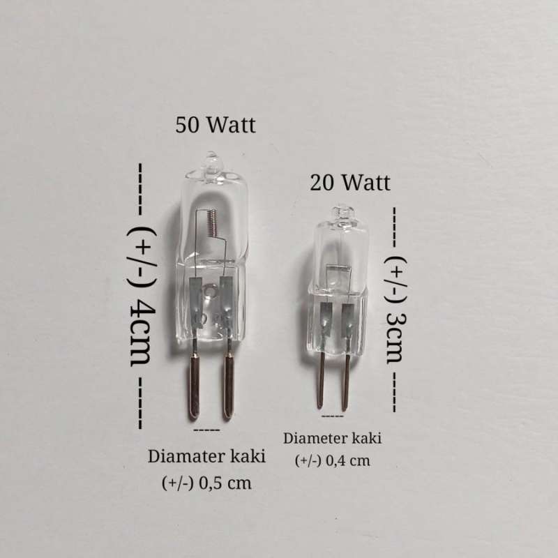 Jual Lampu Halogen Kacang 12volt 20-watt Dan 50-watt Fitting Mr16 Di ...