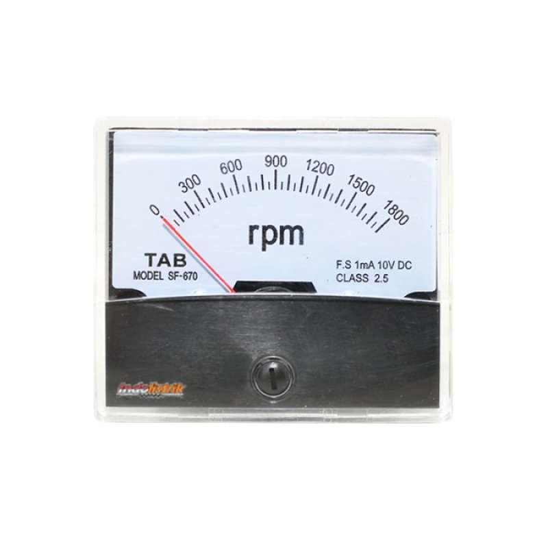 Promo Tachometer / Rpm Meter 0-1800 Rpm-1ma-10vdc Analog Tab Diskon 23% ...