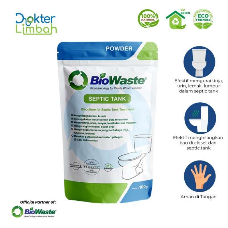 Promo Biowaste Septic Tank Box 10pcs @100gr, Bakteri Pengurai Limbah ...