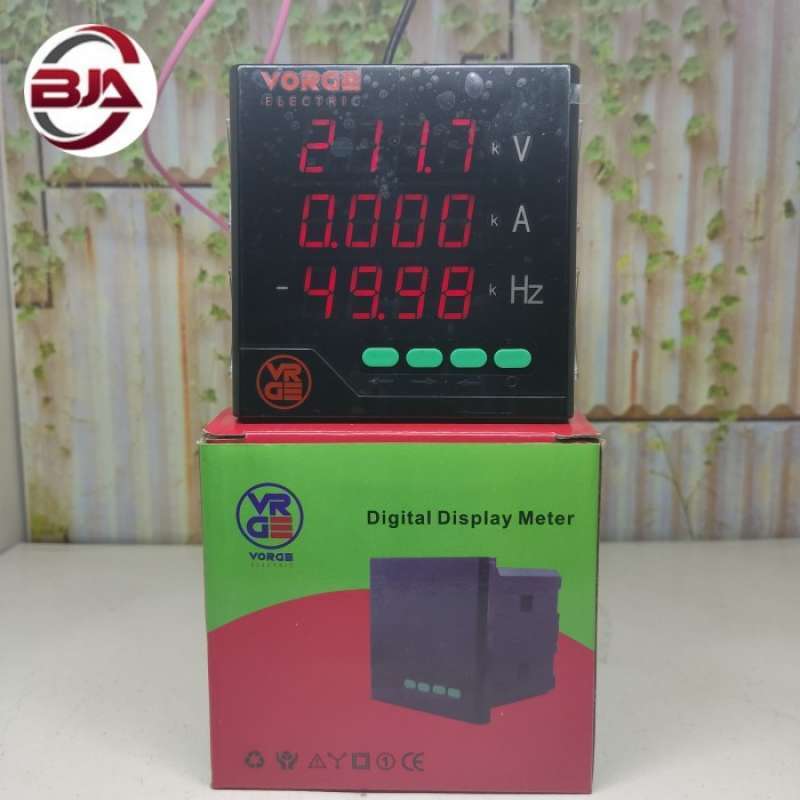 Promo Vorge Vr-uif31 Digital Panel Meter A V Hz 1phase Bukan Larkin Lr ...