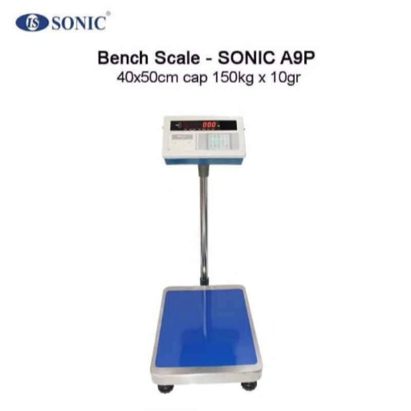 Promo Timbangan Duduk, Bench Scale Sonic A9p Plus Printer Cap150kg ...