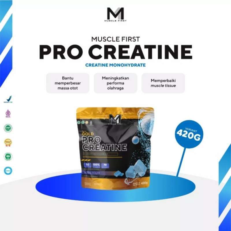 Promo Muscle First Pro Creatine 350g Pouch / 70 Servings Suplemen ...