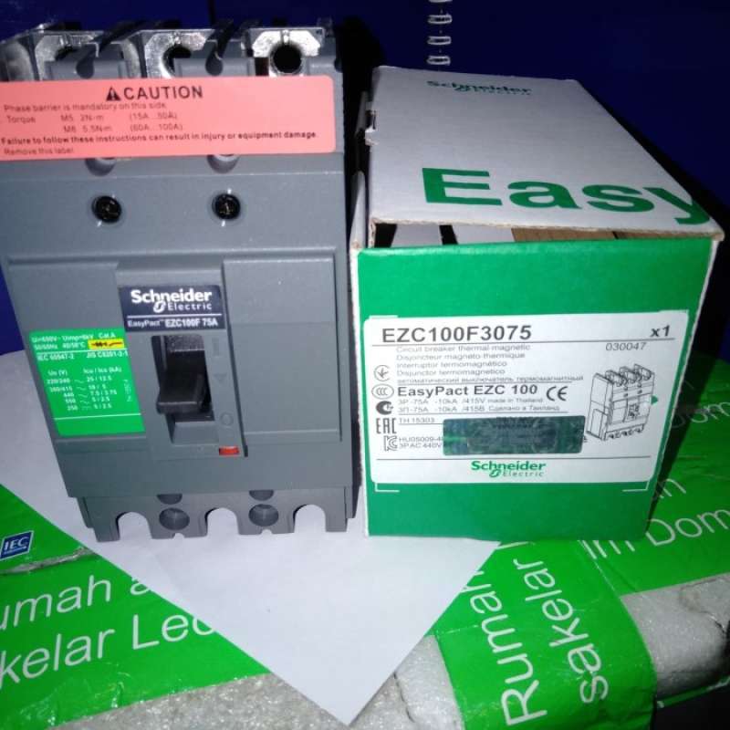 Promo Mccb Schneider 3 Phase 75a Ezc 100 F Diskon 23% Di Seller Darmaroca - Cengkareng Barat ...