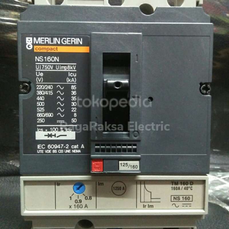Promo Mccb Merlin Gerin Ns160n 3p 160amper Diskon 23% Di Seller ...