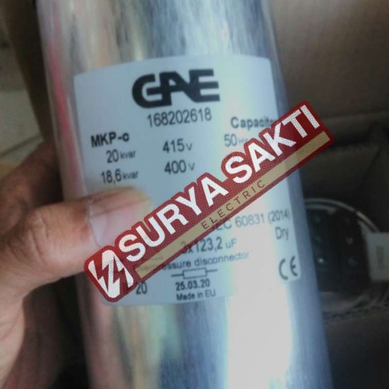 Promo Capasitor Gae Three Phase Mkpc 20kvar 415v Kapasitor Bank Diskon 23% Di Seller Darmaroca ...
