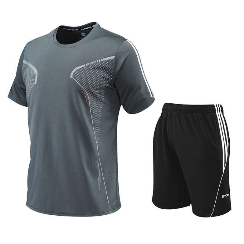 Promo Wolfs Kaos Gym Pria Set 2 Bagian Sangat Mudah Bernapas Dan ...