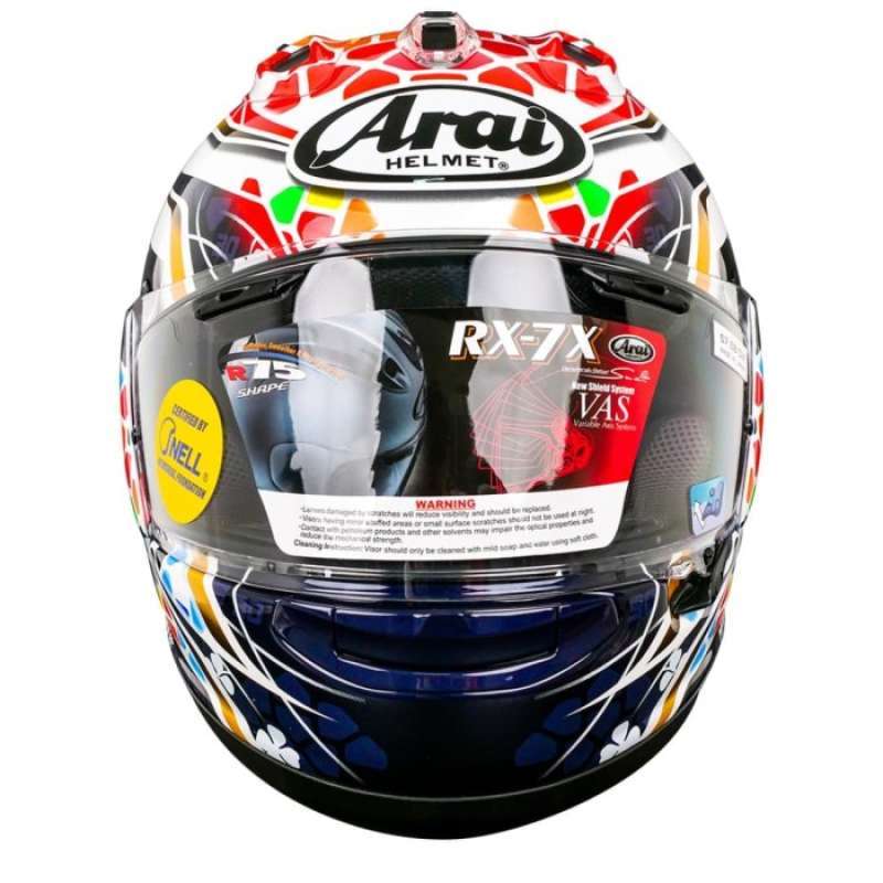 Jual Arai Sni Rx7x Nakagami Gp2 Helm Full Face - White - M Di Seller ...