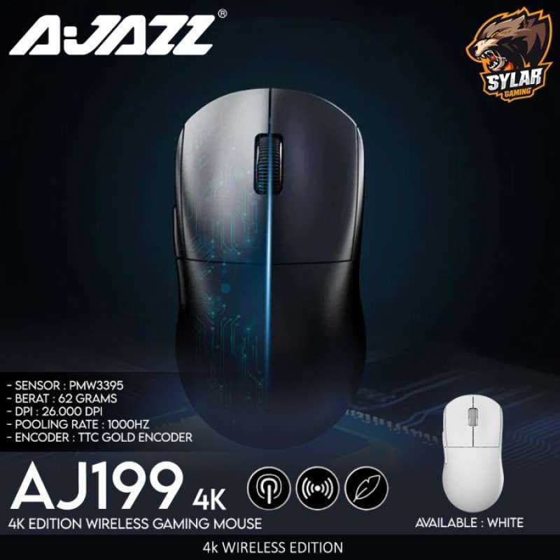 Promo Ajazz Aj199 4k Edition Wireless Gaming Mouse Diskon 23% Di Seller ...