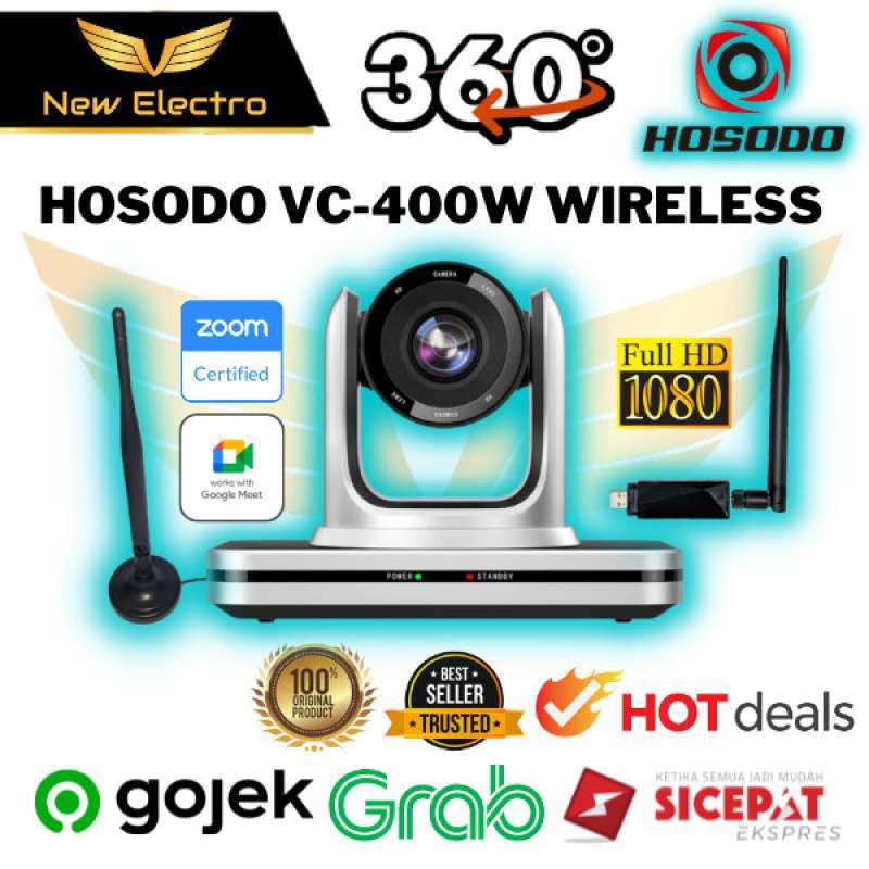 Promo Hosodo Vc400w Wireless Webcam Usb Full Hd Ptz Video Conference ...