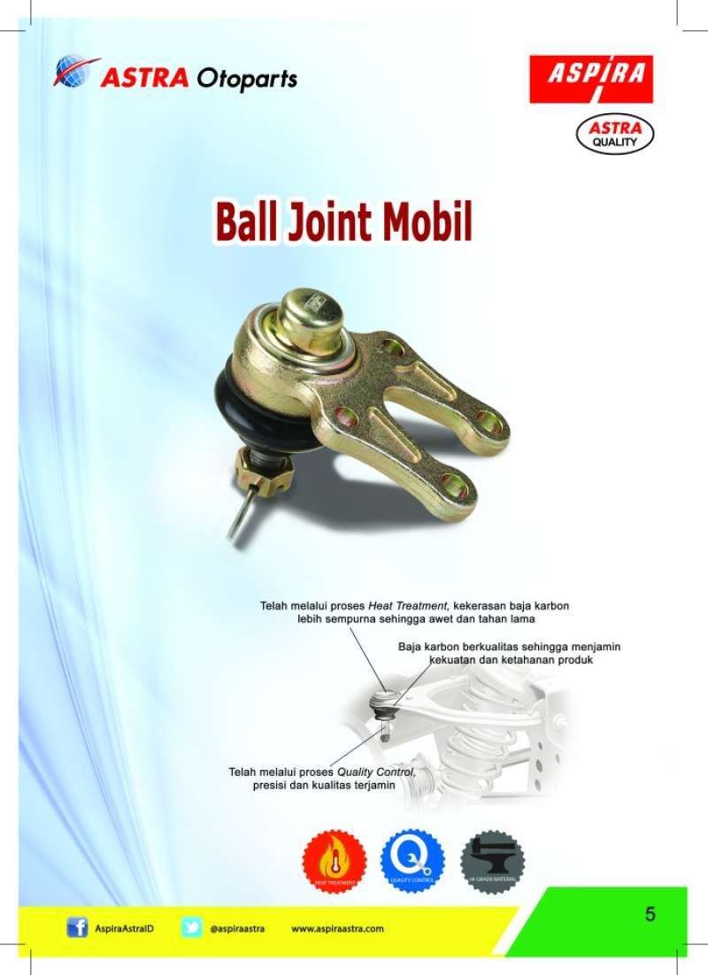 Promo Ball Joint Upper Atas Kijang Grand / Super / Kapsul Aspira Astra ...