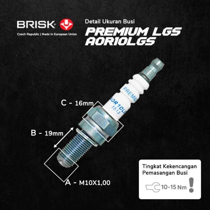 Promo Busi Motor Brisk Premiums Aor10lgs Ninja 250 Mt 25 Made In Ceko ...