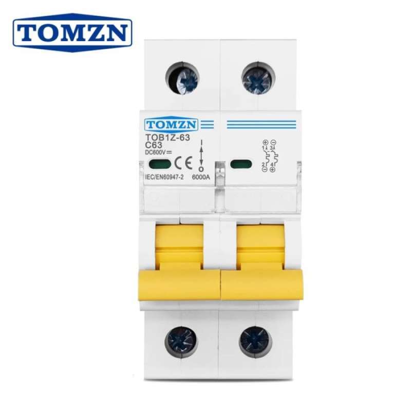 Promo Mcb Dc 600v 2p Circuit Breaker 3a 6a 10a 16a 20a 25a 32a 40a 50a 63a Diskon 50% Di Seller ...