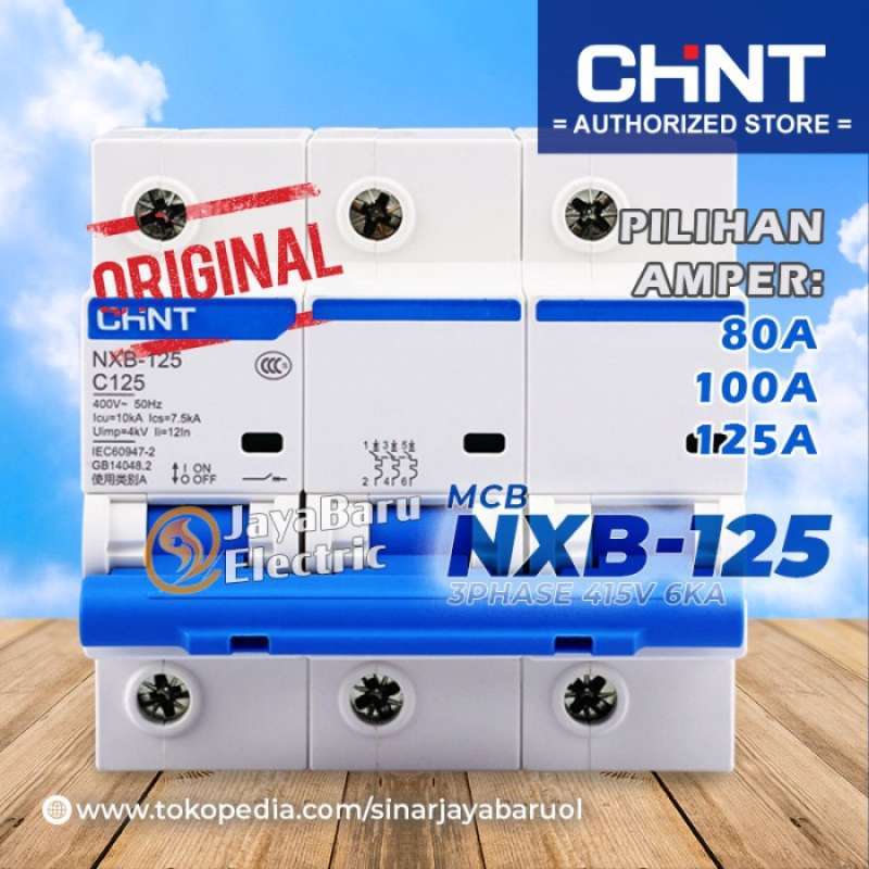 Promo Mcb Chint Nxb-125 Nxb125 3p 80a 100a 125a - 80a Diskon 50% Di Seller Selera_kita Store ...