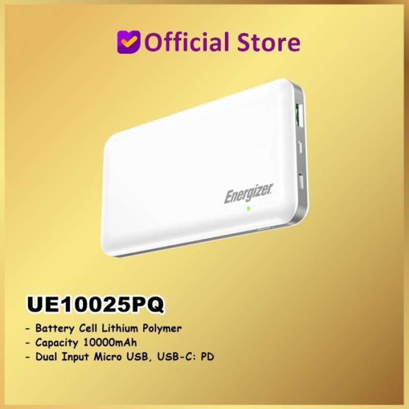 Promo Energizer Power Bank 10000 Mah Powerbank 10000mah Usb-c Ue10025pq Diskon 50% Di Seller ...