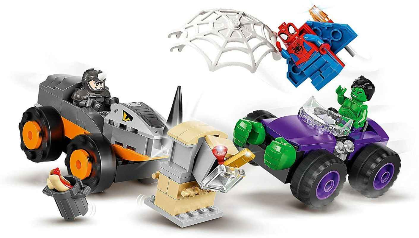 Jual LEGO Marvel Spidey-10782 Hulk Vs Rhino Truck Showdown Set Spider ...