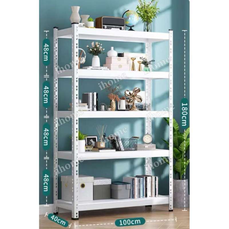Promo Jp Rak Besi （100persen Besi）rak Besi Siku 5 Su - ⬜100*40*180cm（5l ...