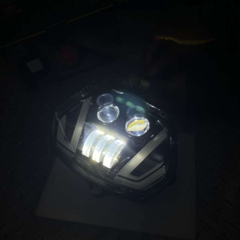 Promo Headlamp Led Daymaker Race Boy Model Hd Corse With Sein Vespa ...