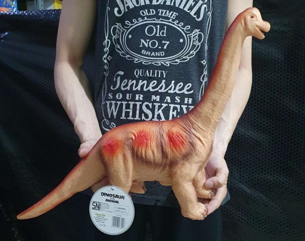 Jual Mainan Dinosaurus Karet Besar Super Jumbo Brachiosaurus 50 Cm ...