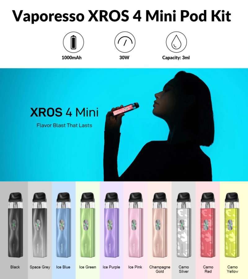 Promo Vaporesso Xros 4 Mini 1000mah Pod Kit 100% Authentic / Xros 4 ...