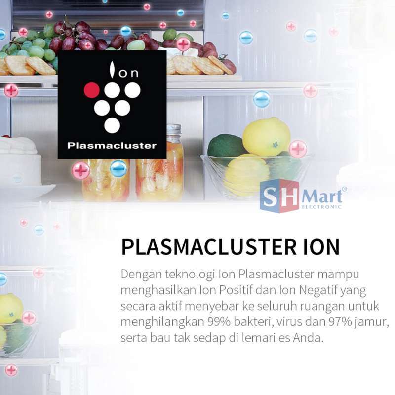 Jual Kulkas Sharp 2 Pintu Jumbo Sj-420gp-sd Kapasitas 338 Liter ...