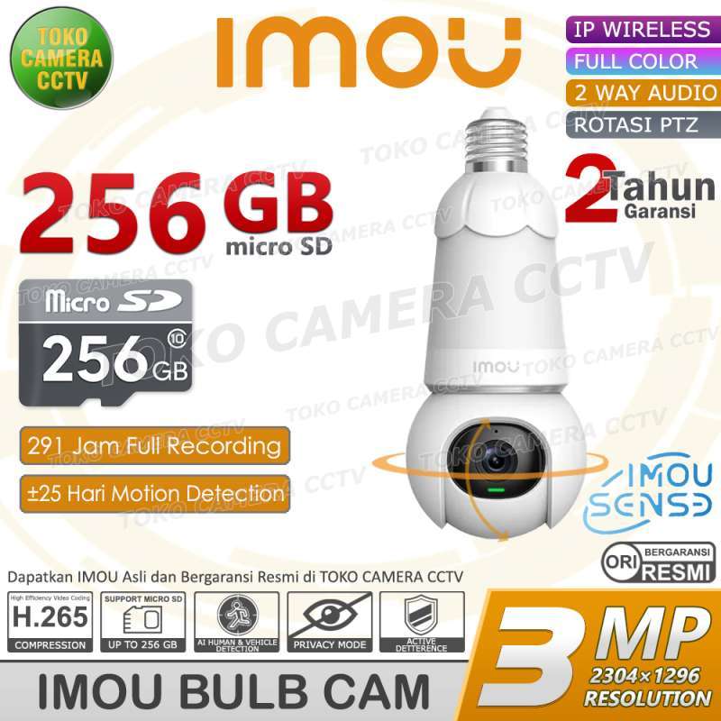 Jual Wifi Camera Panoramic Imou Bulb Cam 3mp Kamera Cctv Pintar Indoor ...