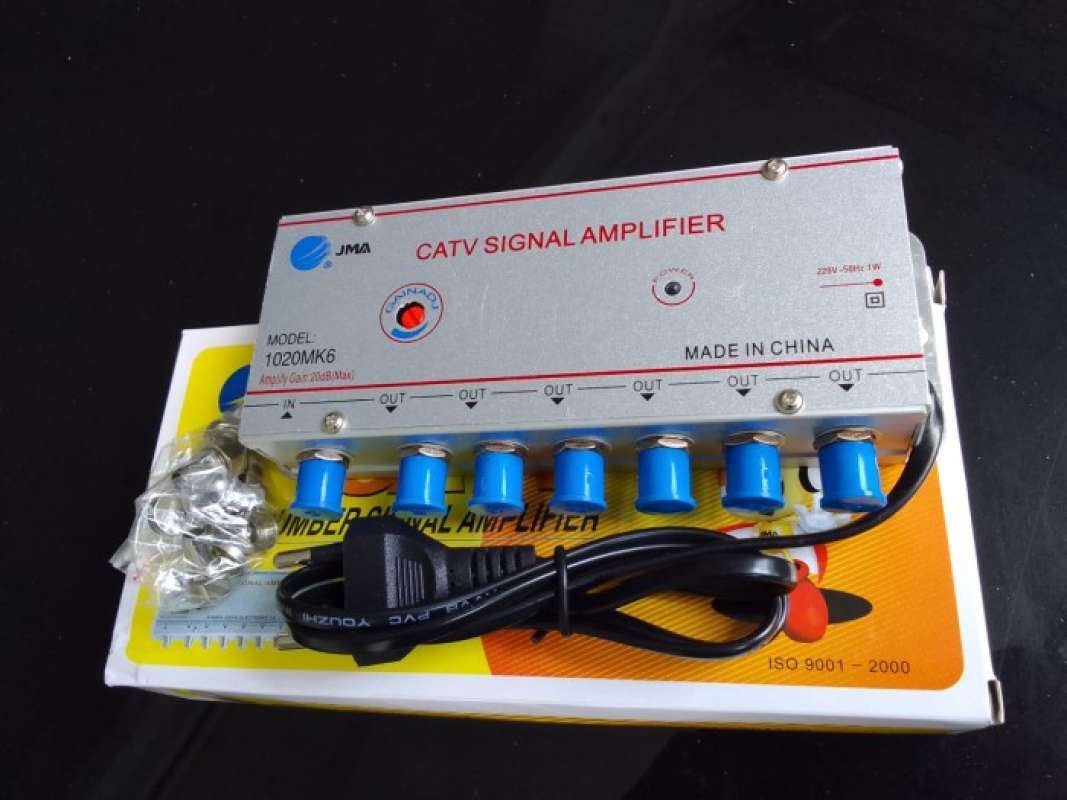 Jual Catv Signal Amplifier 6 Way Penguat Sinyal Tv Kualitas Bagus Di ...