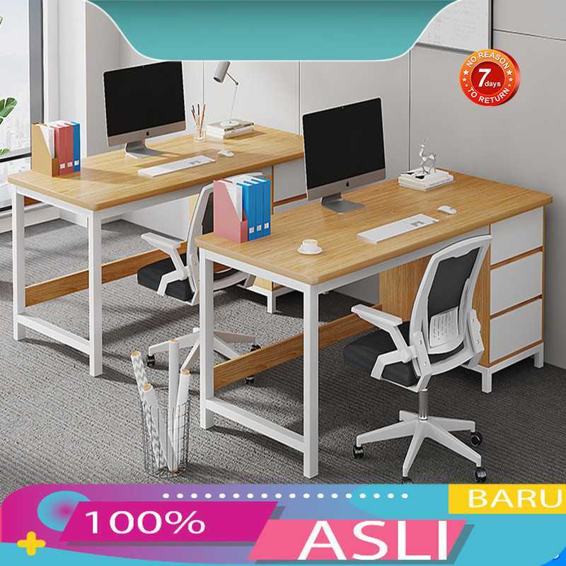 Promo （kayu Padat Yang Menebal）meja Kantor Dengan Laci Minimalis Meja ...