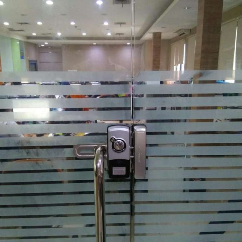 Promo Evernet Kunci Pintu Digital Glass Door Lock With Remote 50m Korea ...