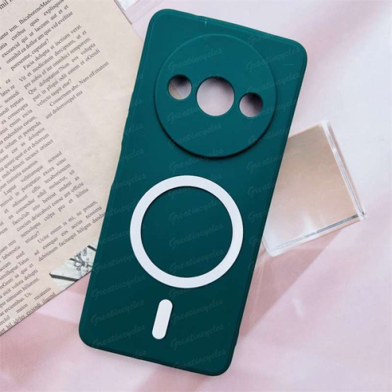 Promo Casing Xiaomi Redmi A3 MagSafe Liquid Square Bumper Magnetic ...